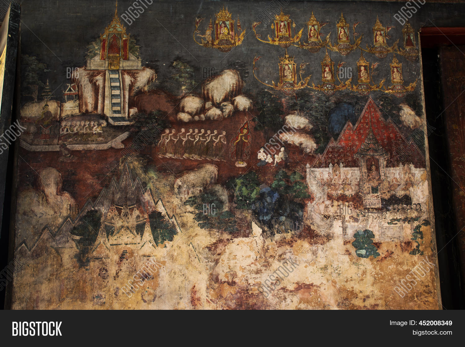 Ancient Ruin Mural Image & Photo (Free Trial) | Bigstock