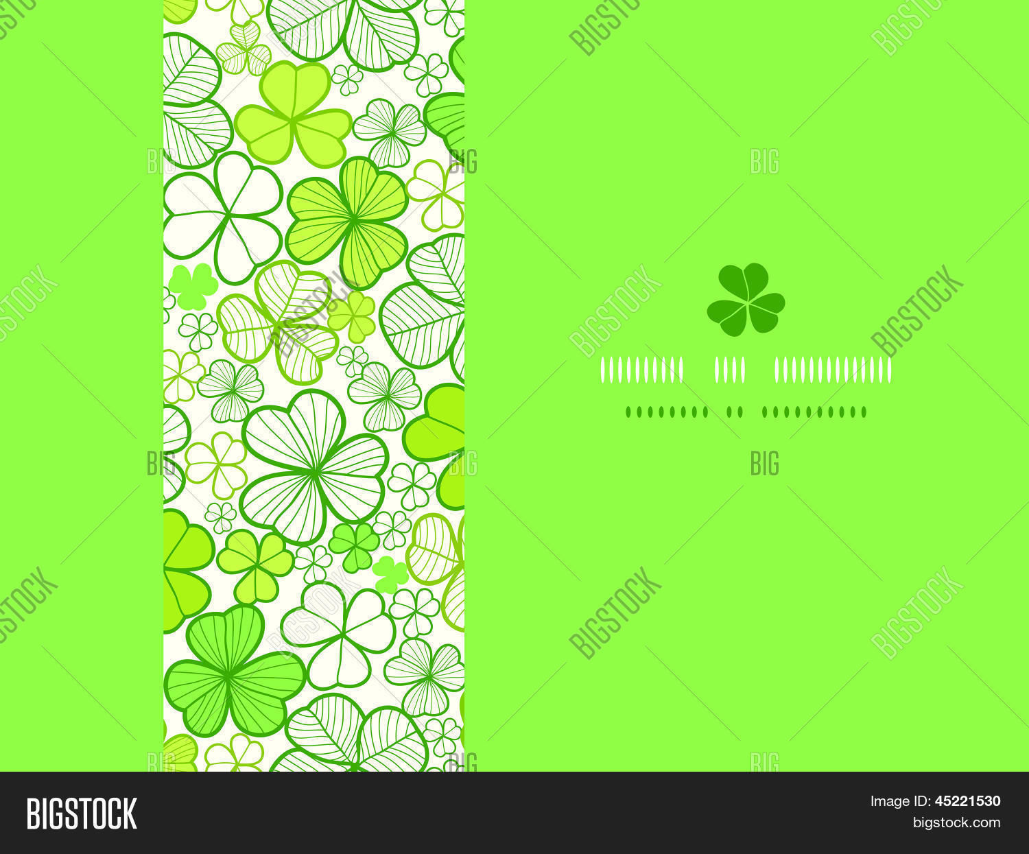 Clover Line Art Vector & Photo (Free Trial) | Bigstock