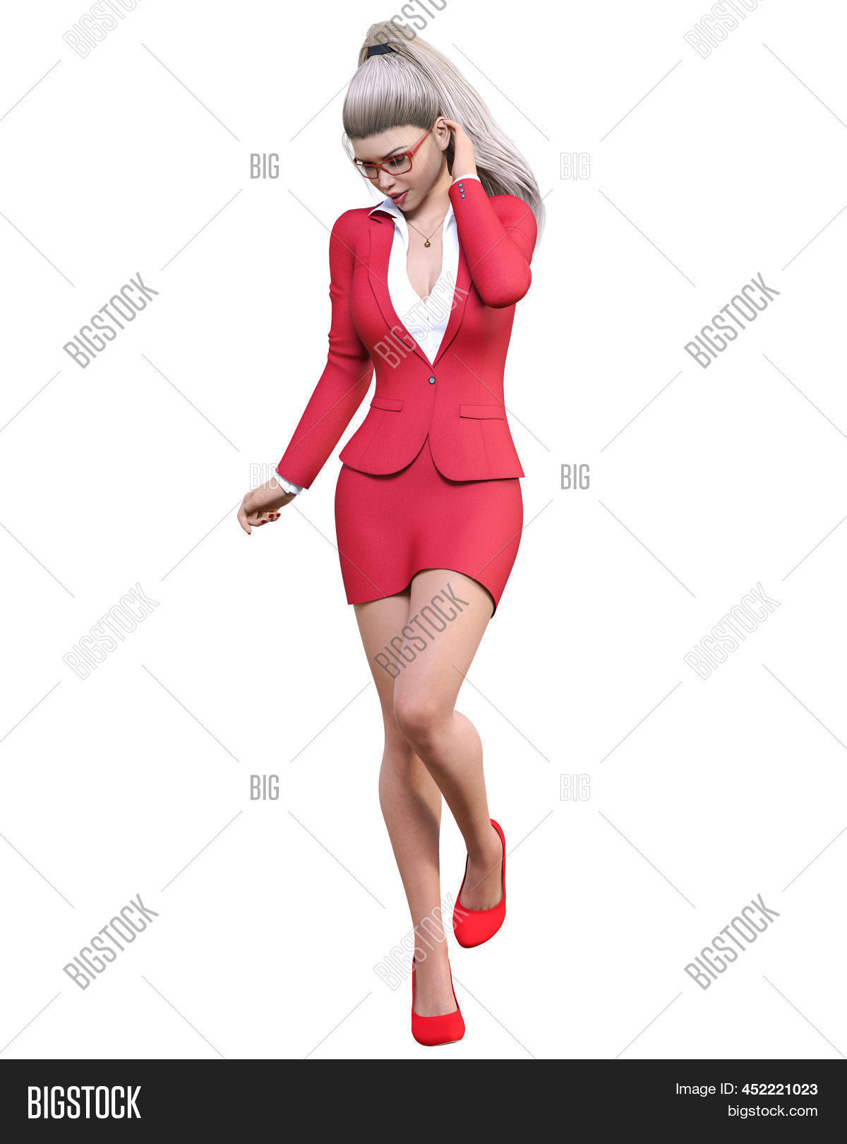 Sexy Secretary Mini Image And Photo Free Trial Bigstock