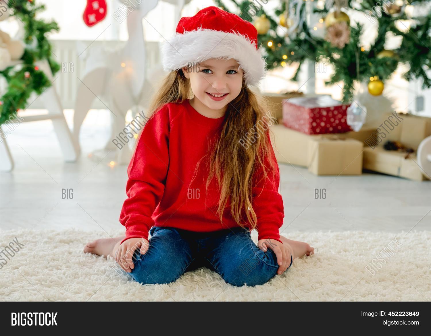 Child Girl Christmas Image Photo Free Trial Bigstock