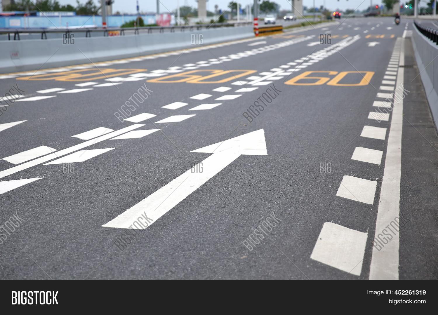 Road Marking Direction Image & Photo (Free Trial) | Bigstock