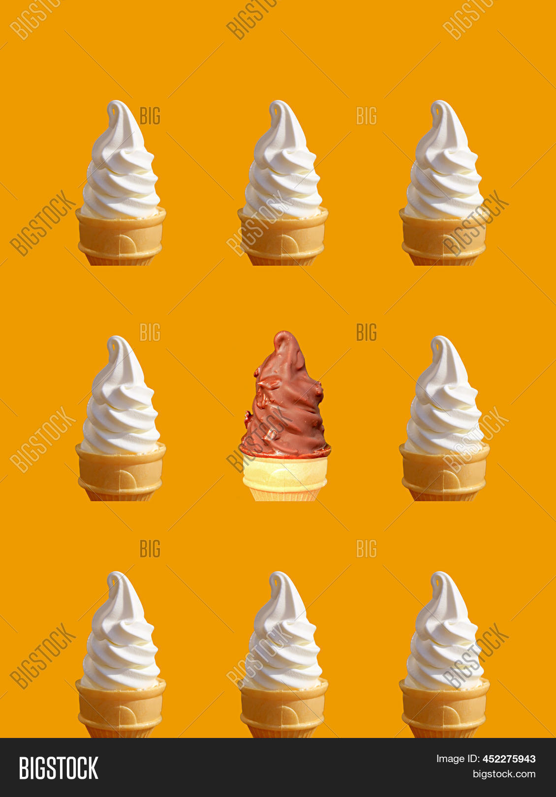 Two Types Soft Serve Image & Photo (Free Trial) | Bigstock