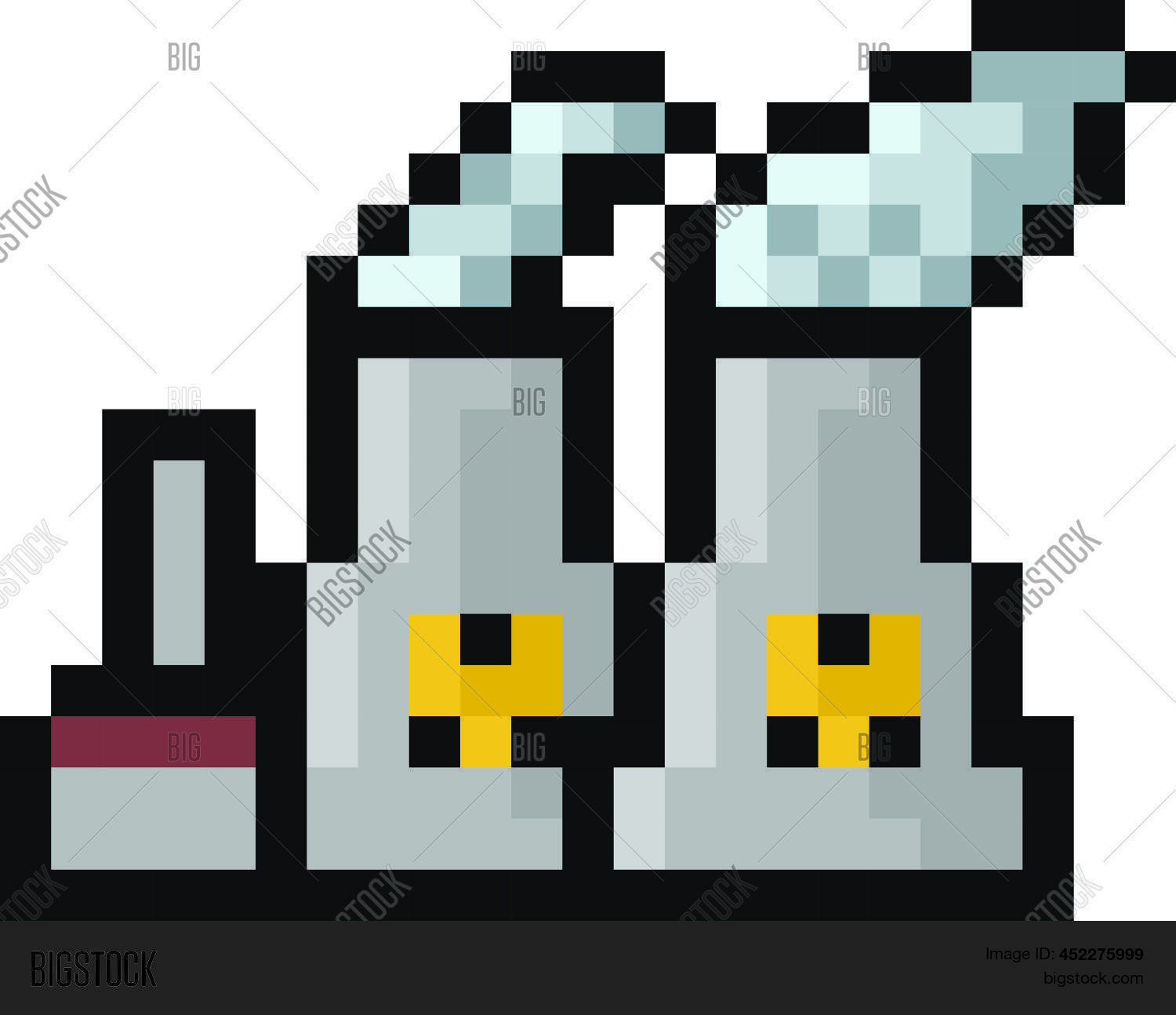 Pixel Nuclear Power Vector & Photo (Free Trial) | Bigstock