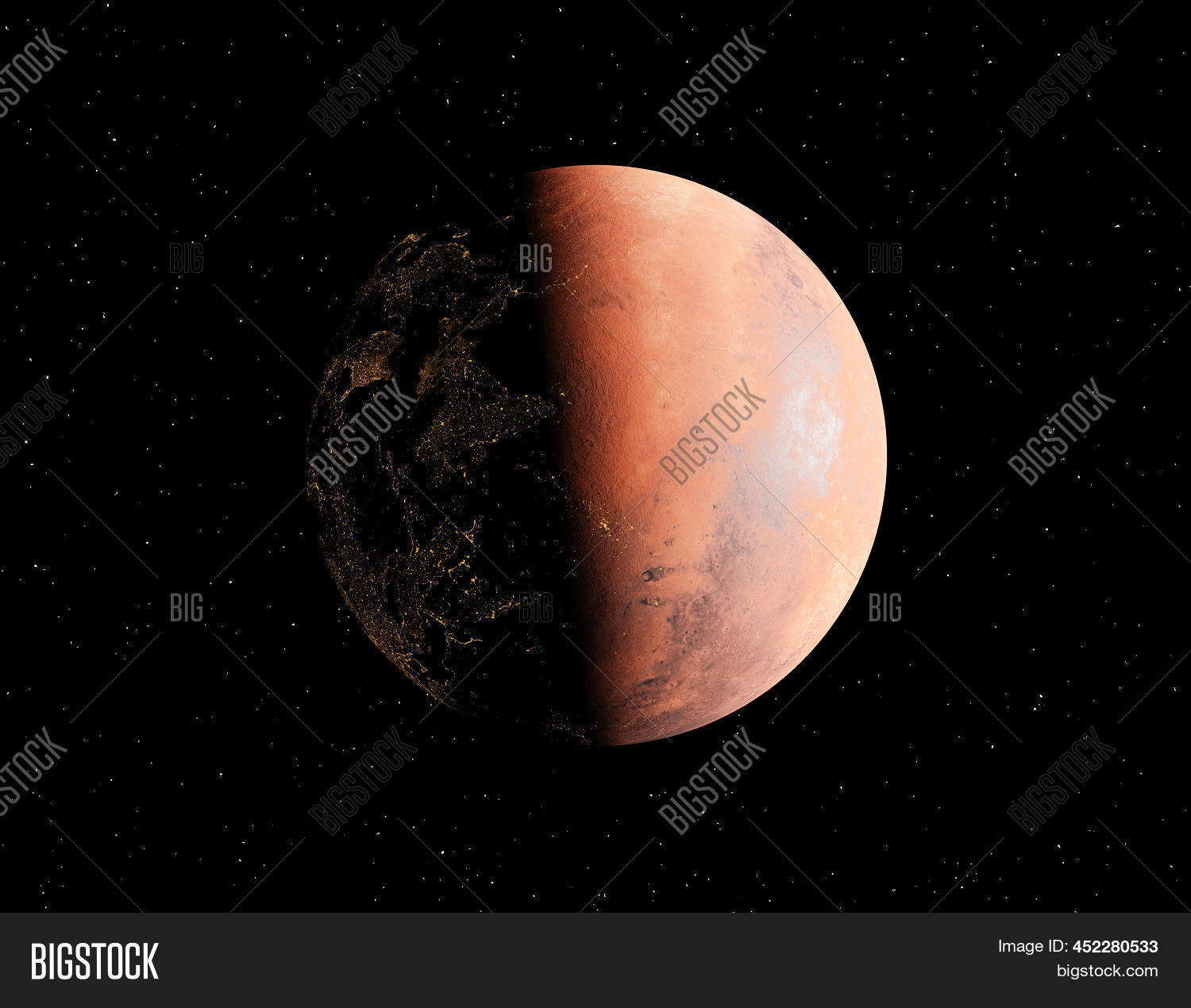 Planet Mars Lights Image & Photo (Free Trial) | Bigstock