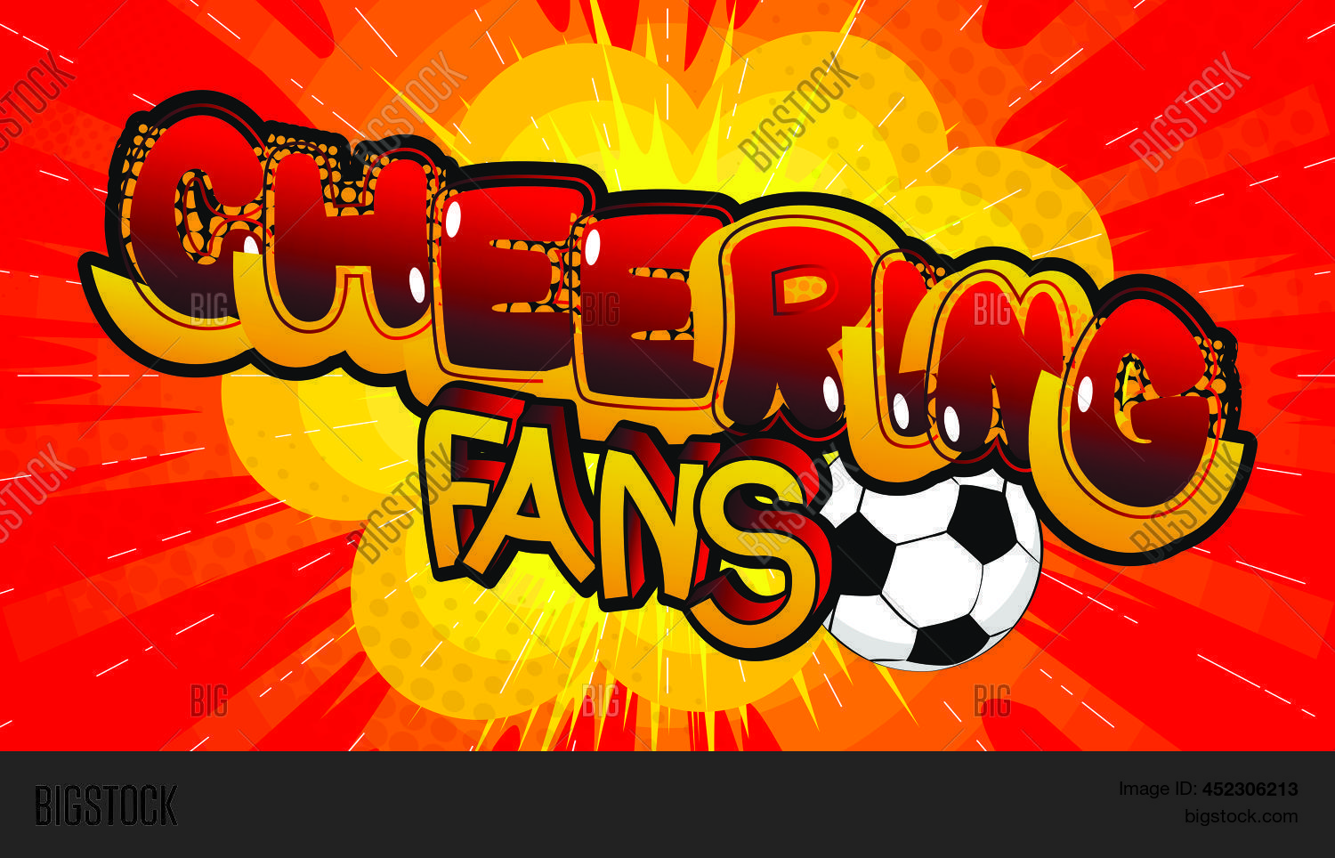 Cheering Fans. Comic Vector & Photo (Free Trial) | Bigstock