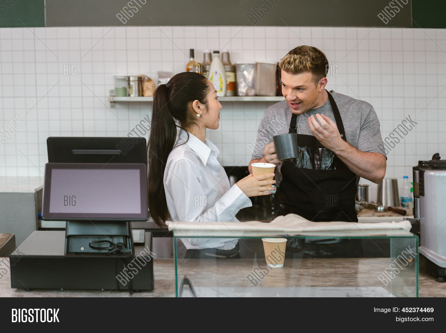 Barista Wearing Apron Image & Photo (Free Trial) | Bigstock