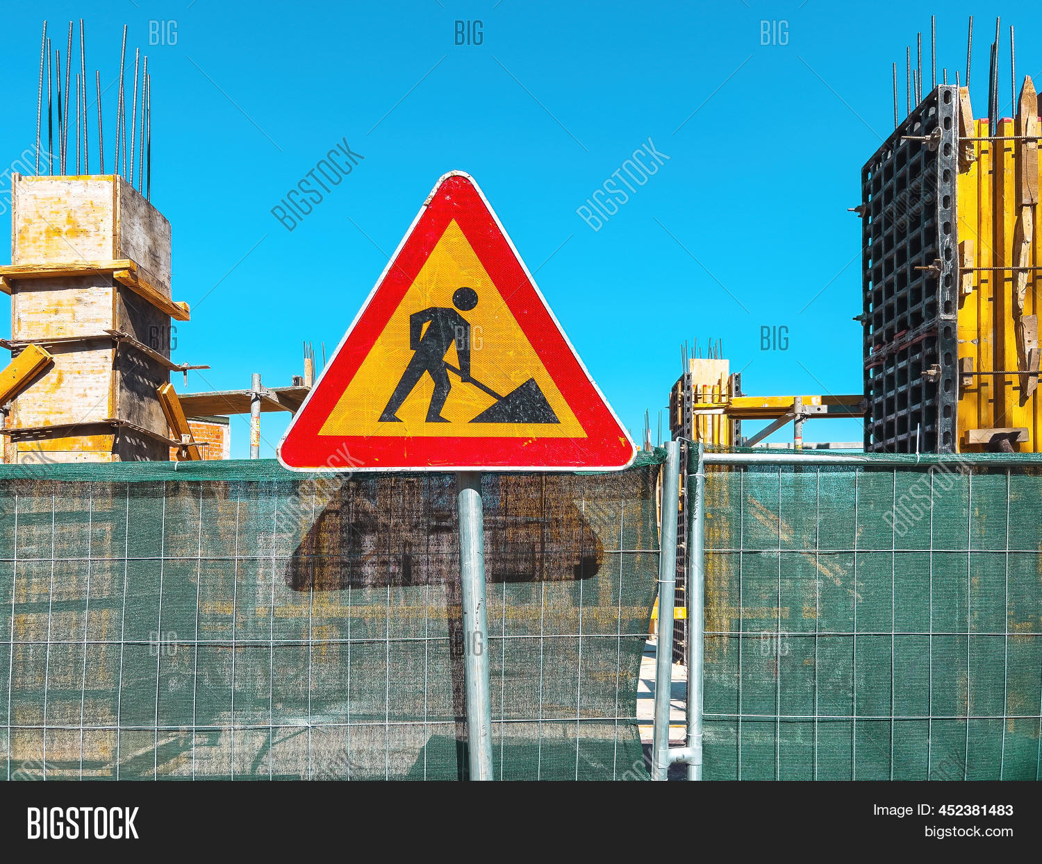 Road Work Traffic Sign Image & Photo (Free Trial) | Bigstock