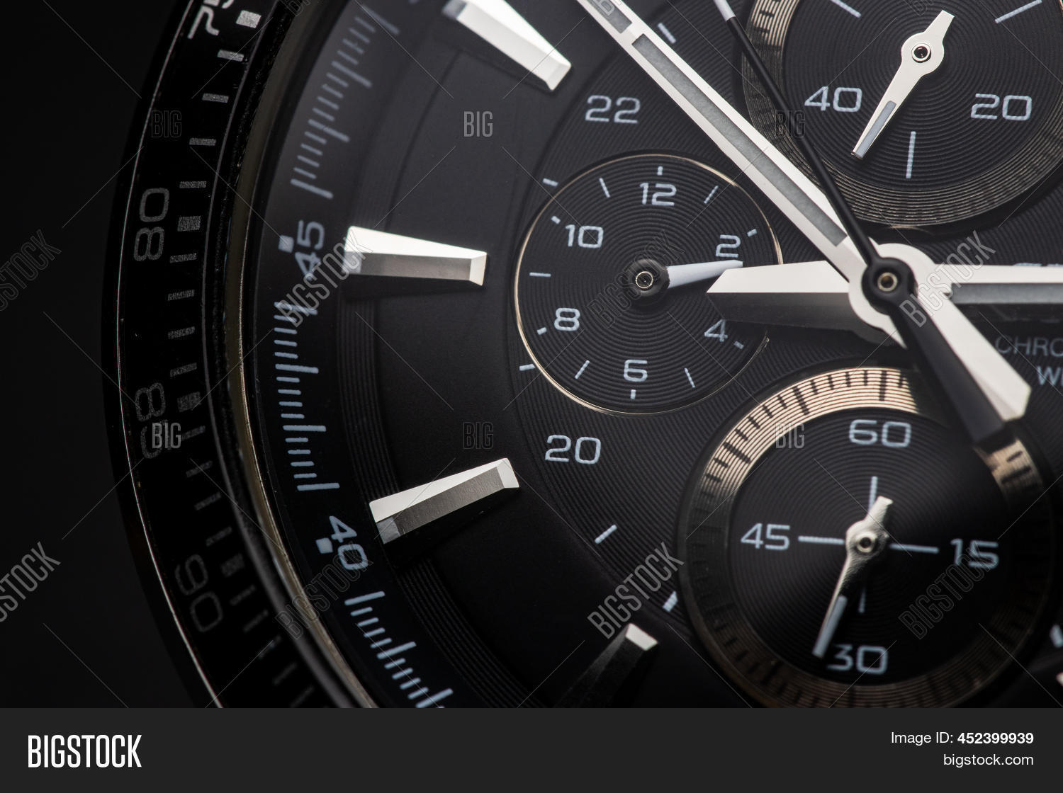 Black Modern Clock Image & Photo (Free Trial) | Bigstock