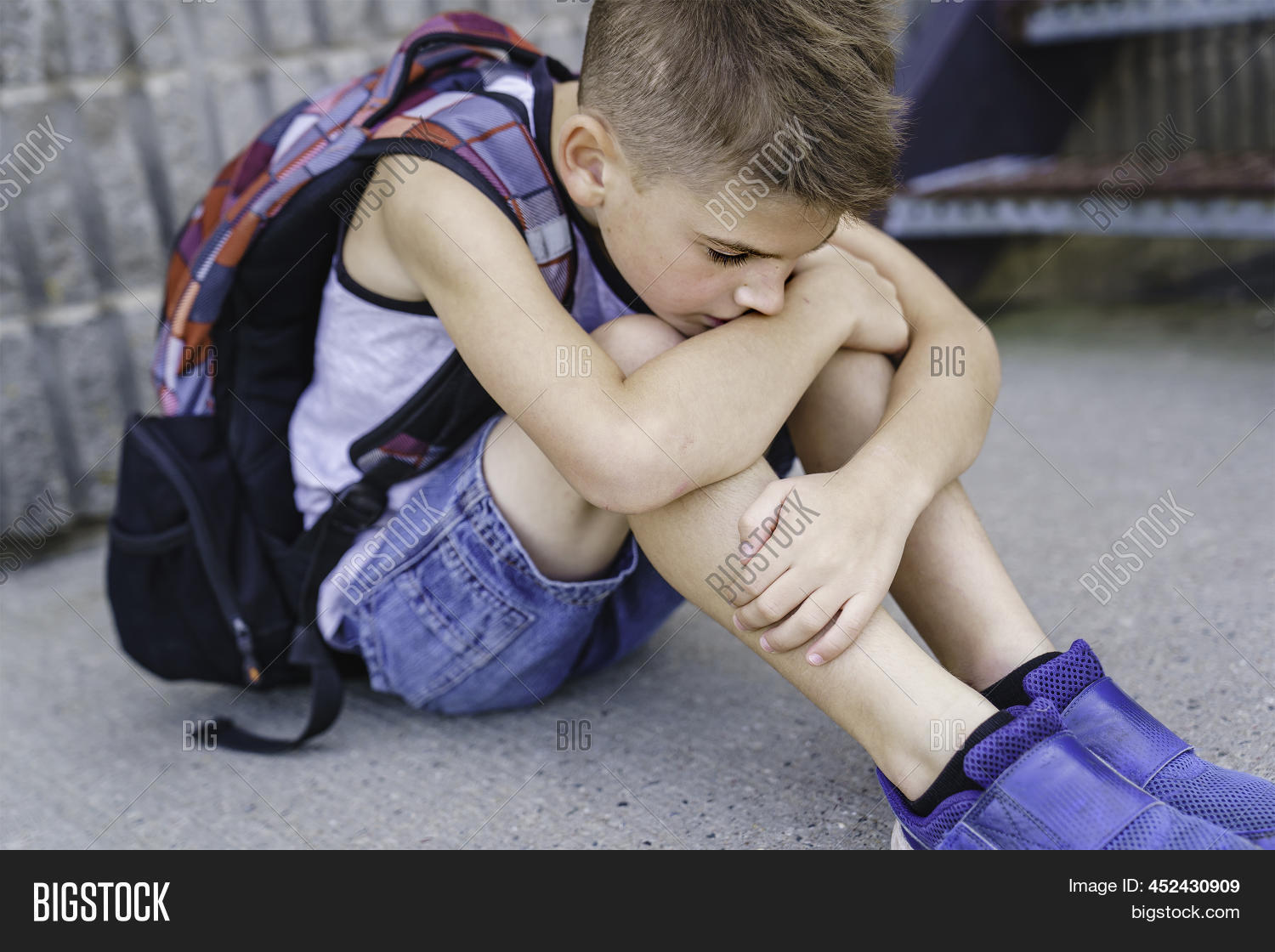 Very Sad Boy Bullying Image & Photo (Free Trial) | Bigstock
