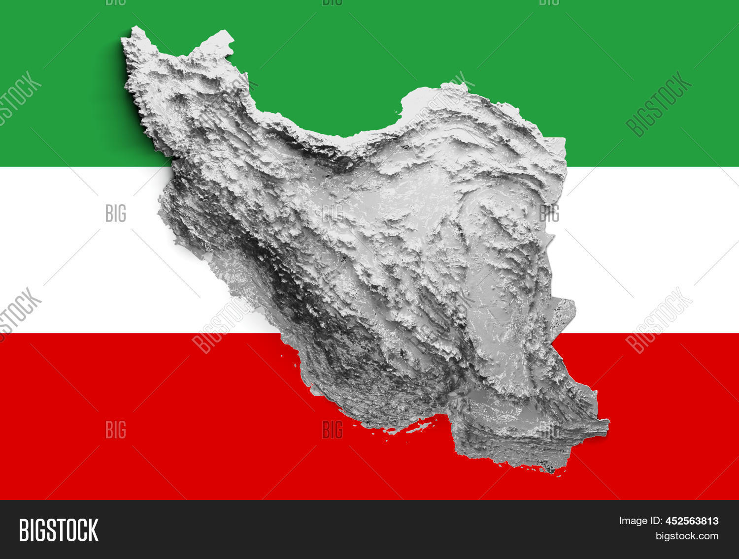 Iran Map Realistic Image & Photo (Free Trial) | Bigstock