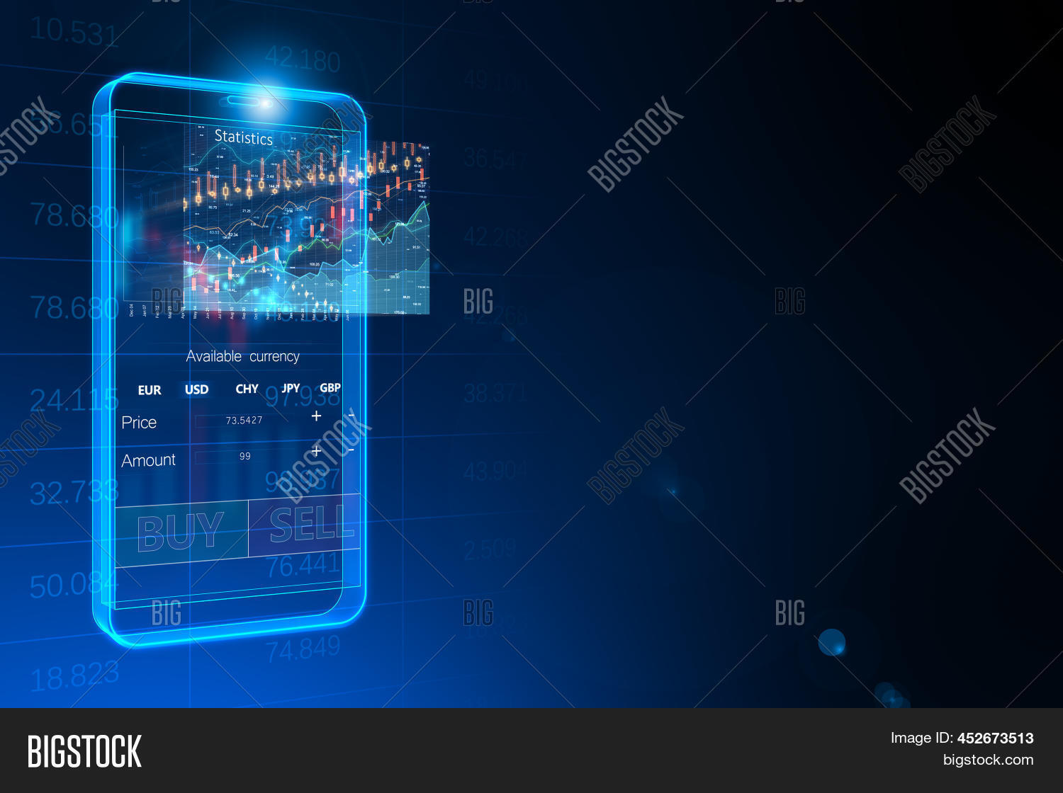 Creative Digital Blue Image & Photo (Free Trial) | Bigstock