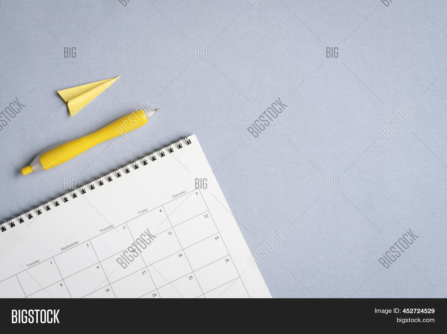 Flat Lay Calendar Pen Image & Photo (Free Trial) | Bigstock