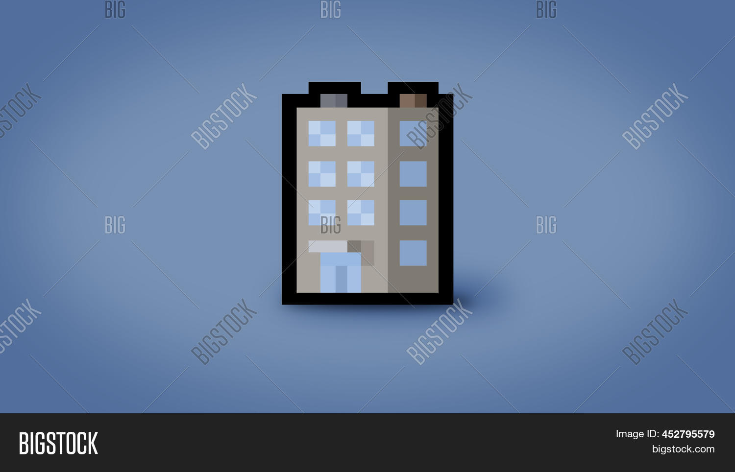 Pixel Office Building Image & Photo (Free Trial) | Bigstock