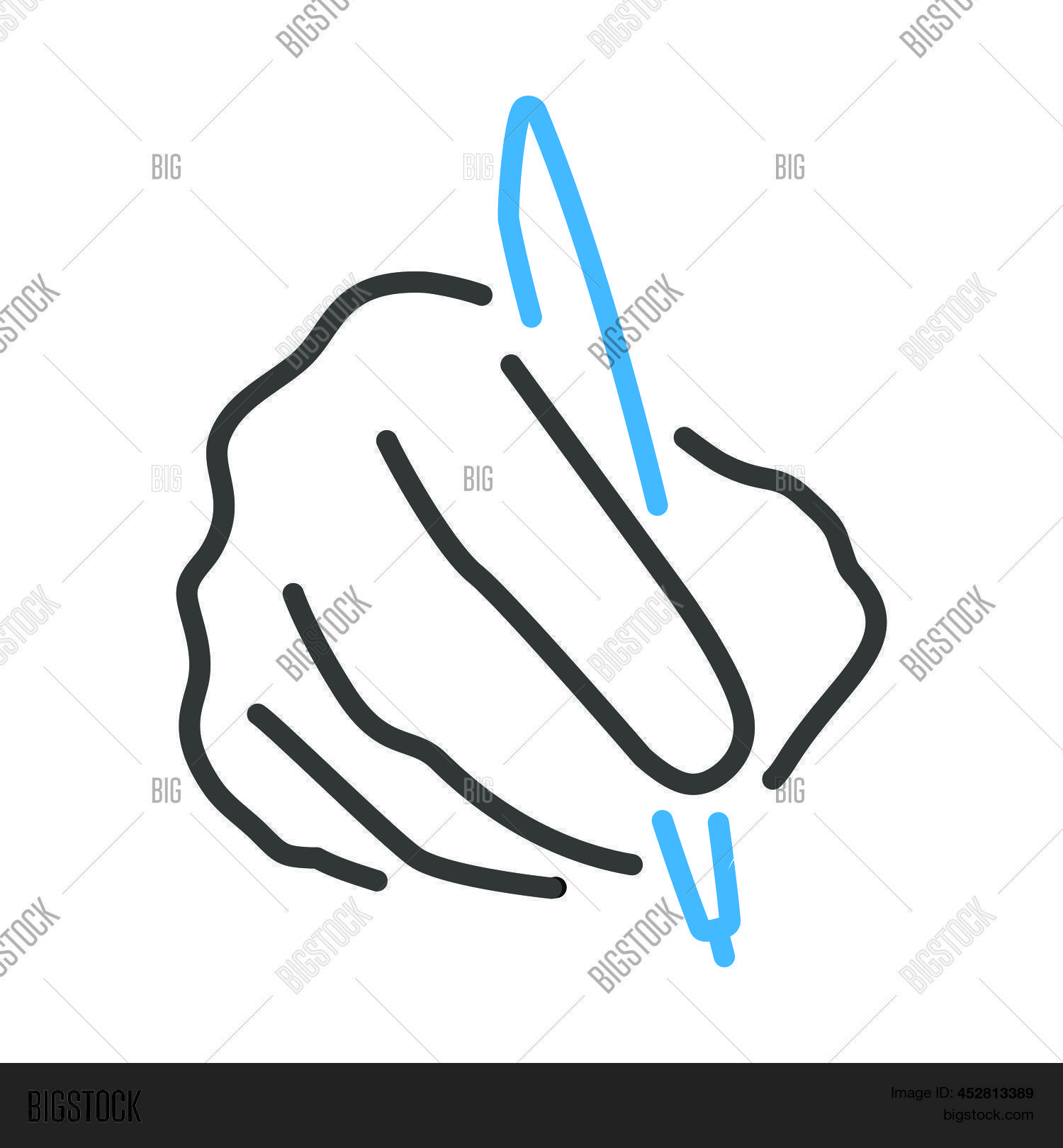 Signing Hand Icon. Vector & Photo (Free Trial) | Bigstock