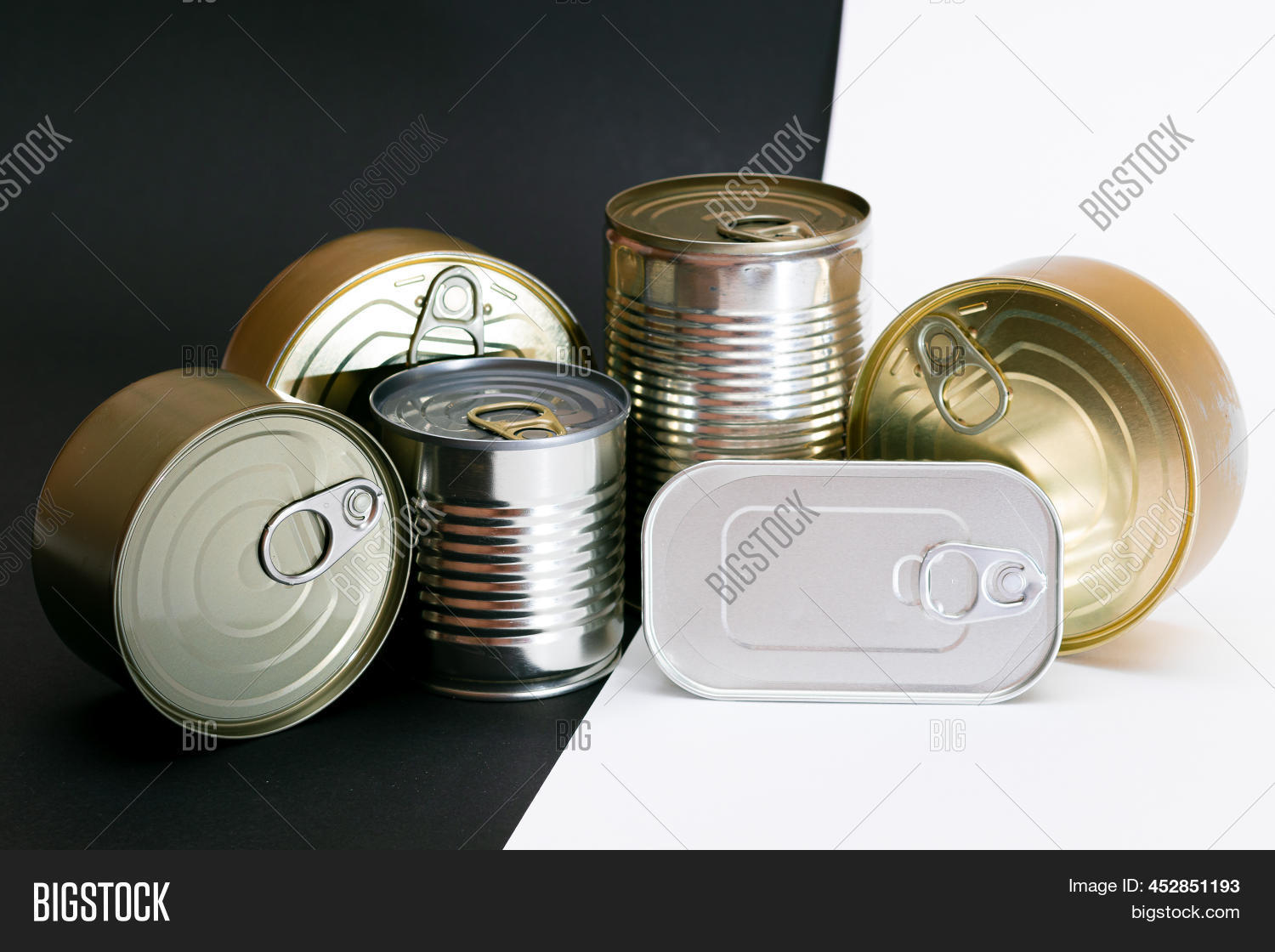 Group Stacked Tin Cans Image & Photo (Free Trial) | Bigstock