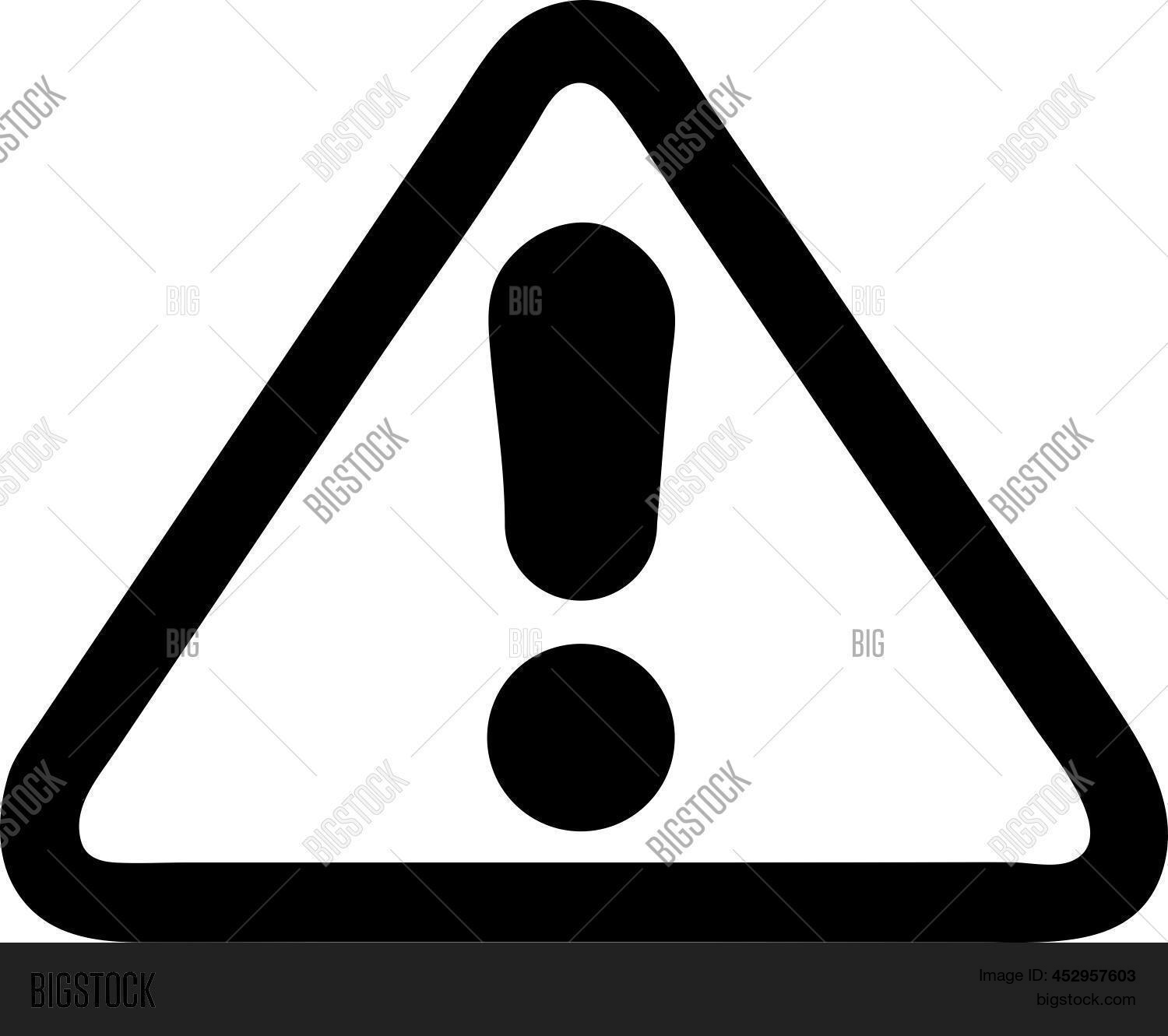 Exclamation Mark Icon Vector & Photo (Free Trial) | Bigstock