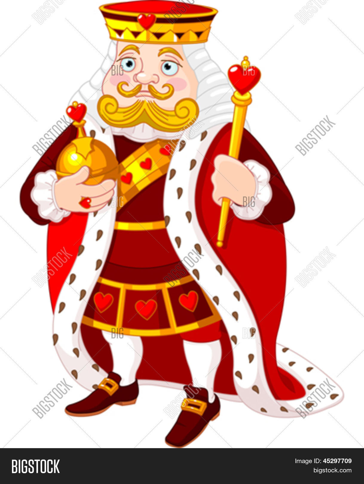Vector y foto Rey De Corazón De (prueba gratis) | Bigstock