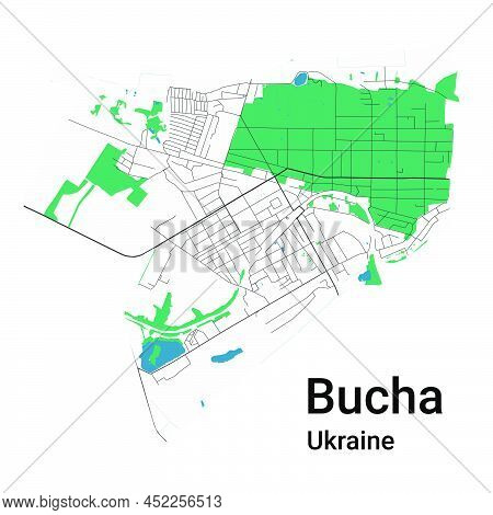 Bucha Vector Map. Vector & Photo (Free Trial) | Bigstock