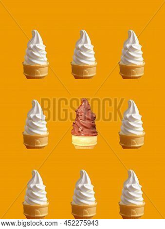 Two Types Soft Serve Image & Photo (Free Trial) | Bigstock