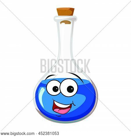 Blue Potion Mascot Vector & Photo (Free Trial) | Bigstock