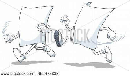 Two Cartoon Blank Vector & Photo (Free Trial) | Bigstock