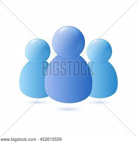 Three People Icon 3d Vector & Photo (Free Trial) | Bigstock