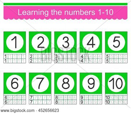 Learning Numbers 1-10 Vector & Photo (Free Trial) | Bigstock
