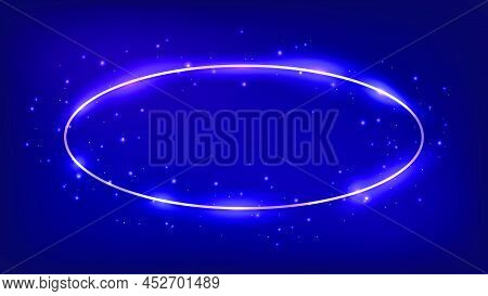 Neon Oval Frame Vector & Photo (Free Trial) | Bigstock