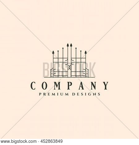 Gate Logo Icon Vector Vector & Photo (Free Trial) | Bigstock