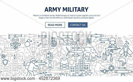 Army Military Banner Vector & Photo (Free Trial) | Bigstock