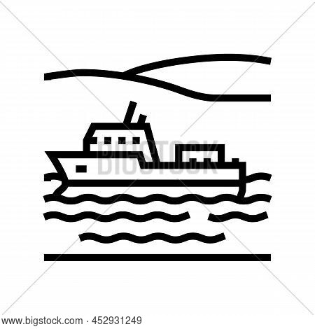 Navigable River Line Vector & Photo (Free Trial) | Bigstock