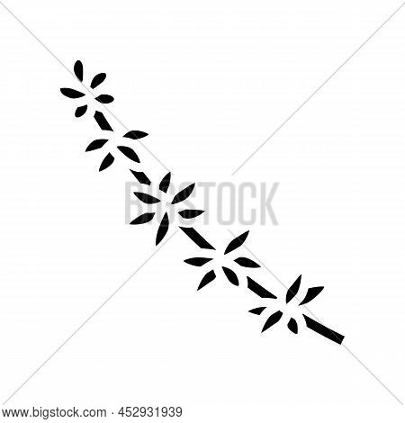 Thyme Branch Glyph Vector & Photo (Free Trial) | Bigstock