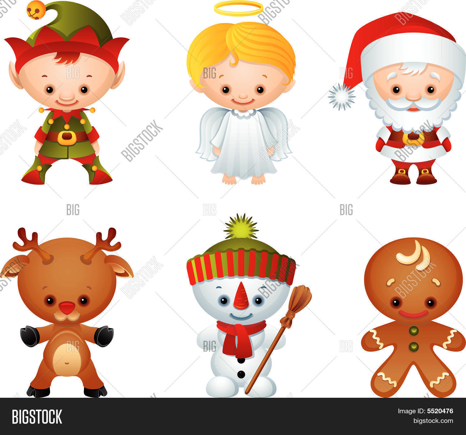 Christmas Characters Vector & Photo (Free Trial) | Bigstock