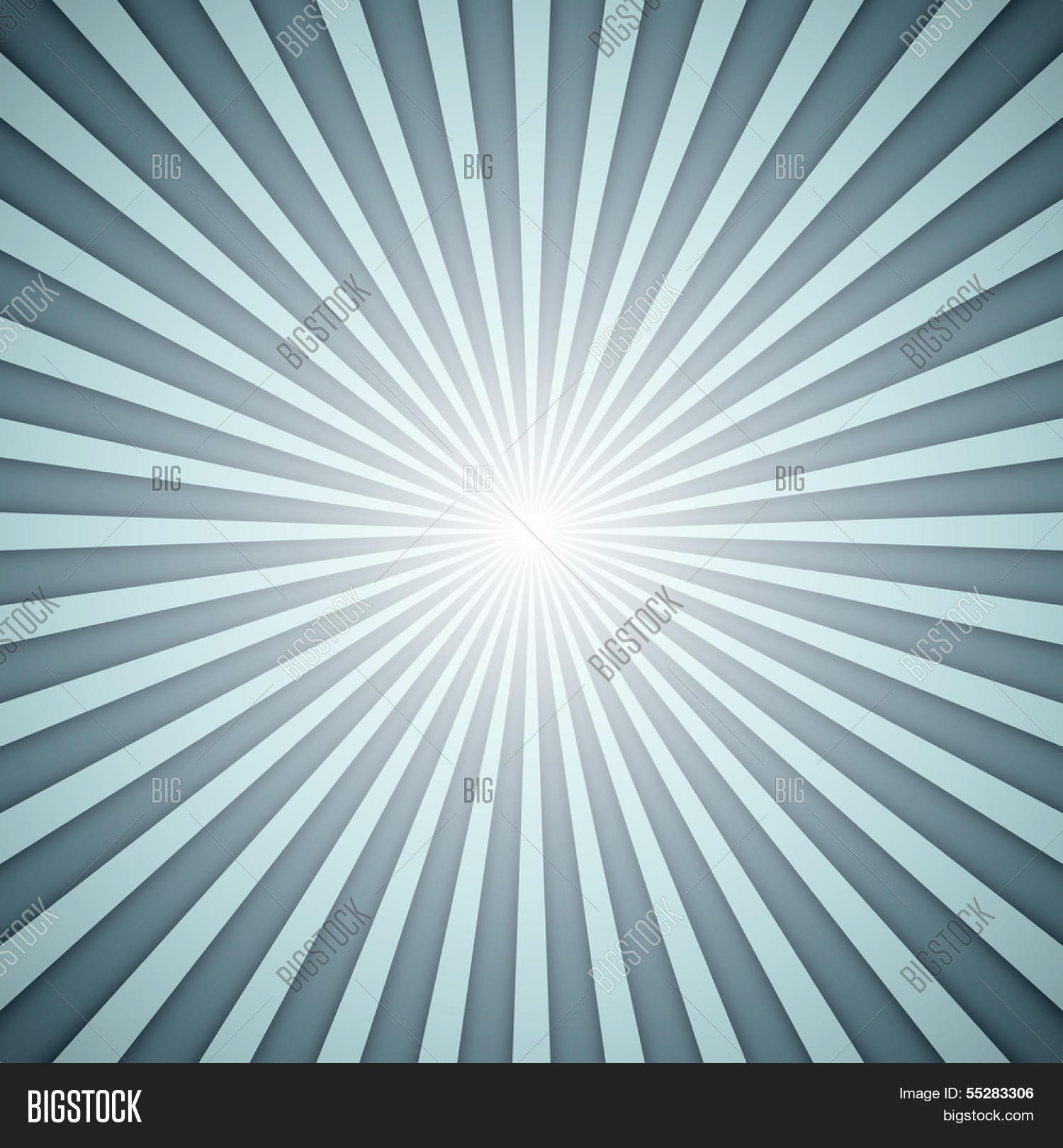 Sunburst Grey Blue Vector & Photo (Free Trial) | Bigstock