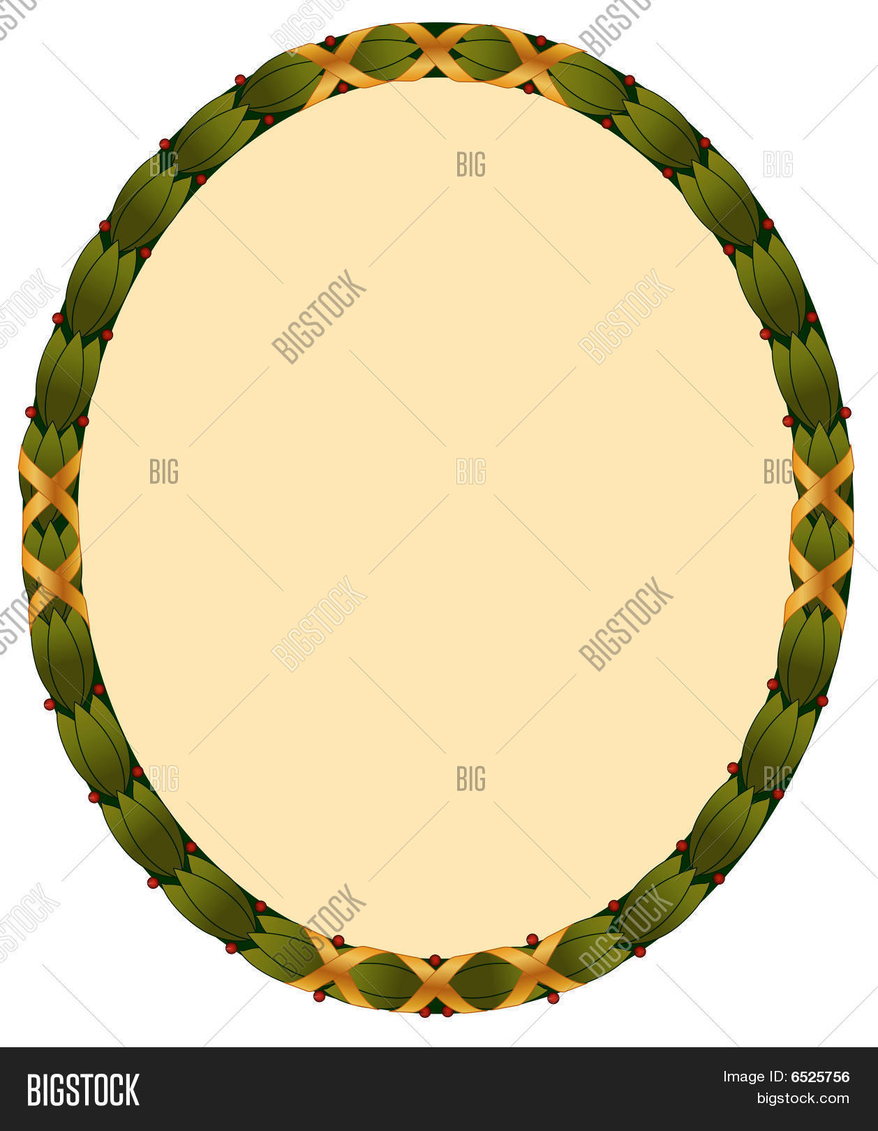 Laurel Leaf Frame Vector & Photo (Free Trial) | Bigstock