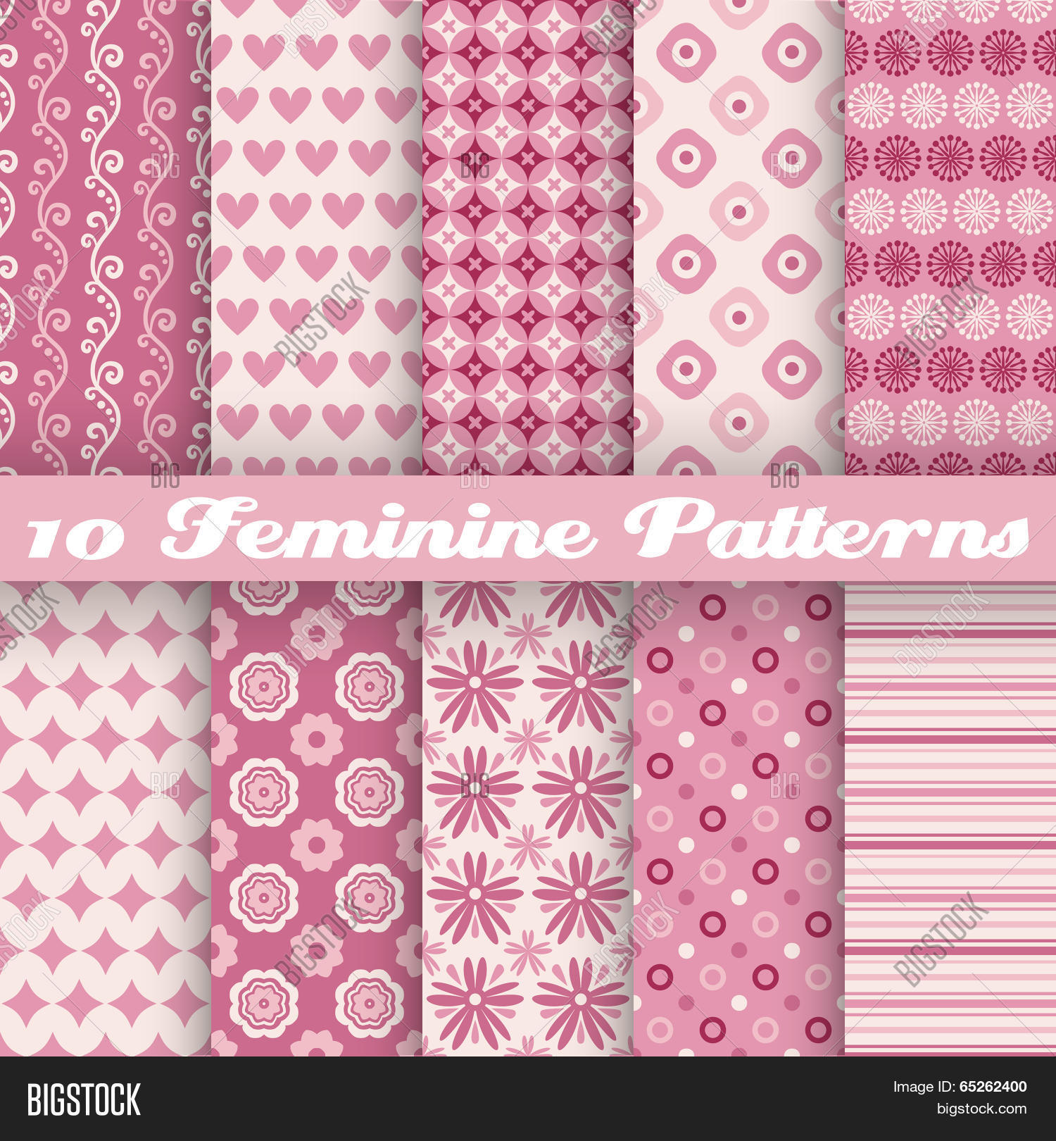 10 Feminine Vector Vector & Photo (Free Trial) | Bigstock