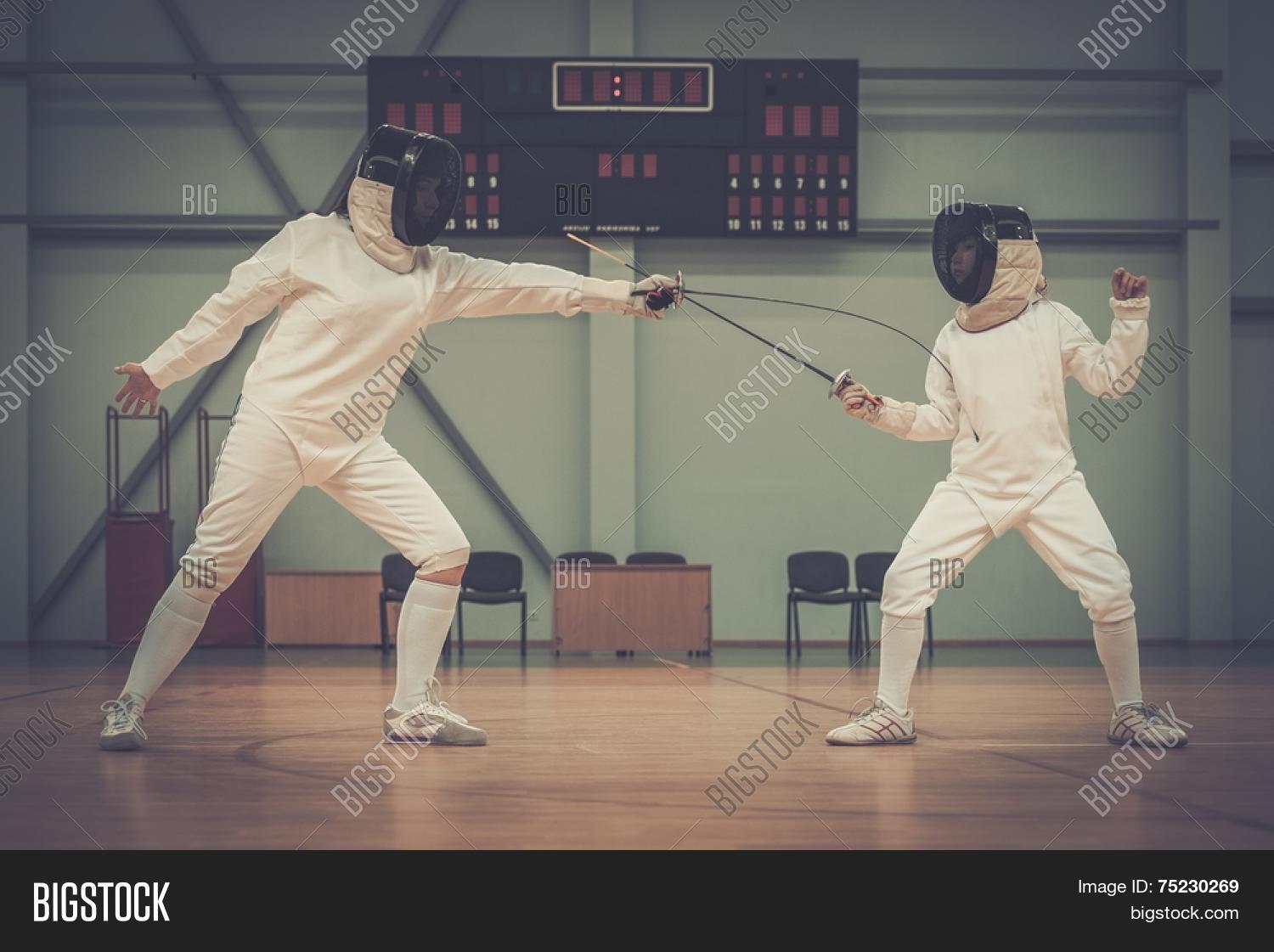 Little Girl Fencer Her Image & Photo (Free Trial) | Bigstock