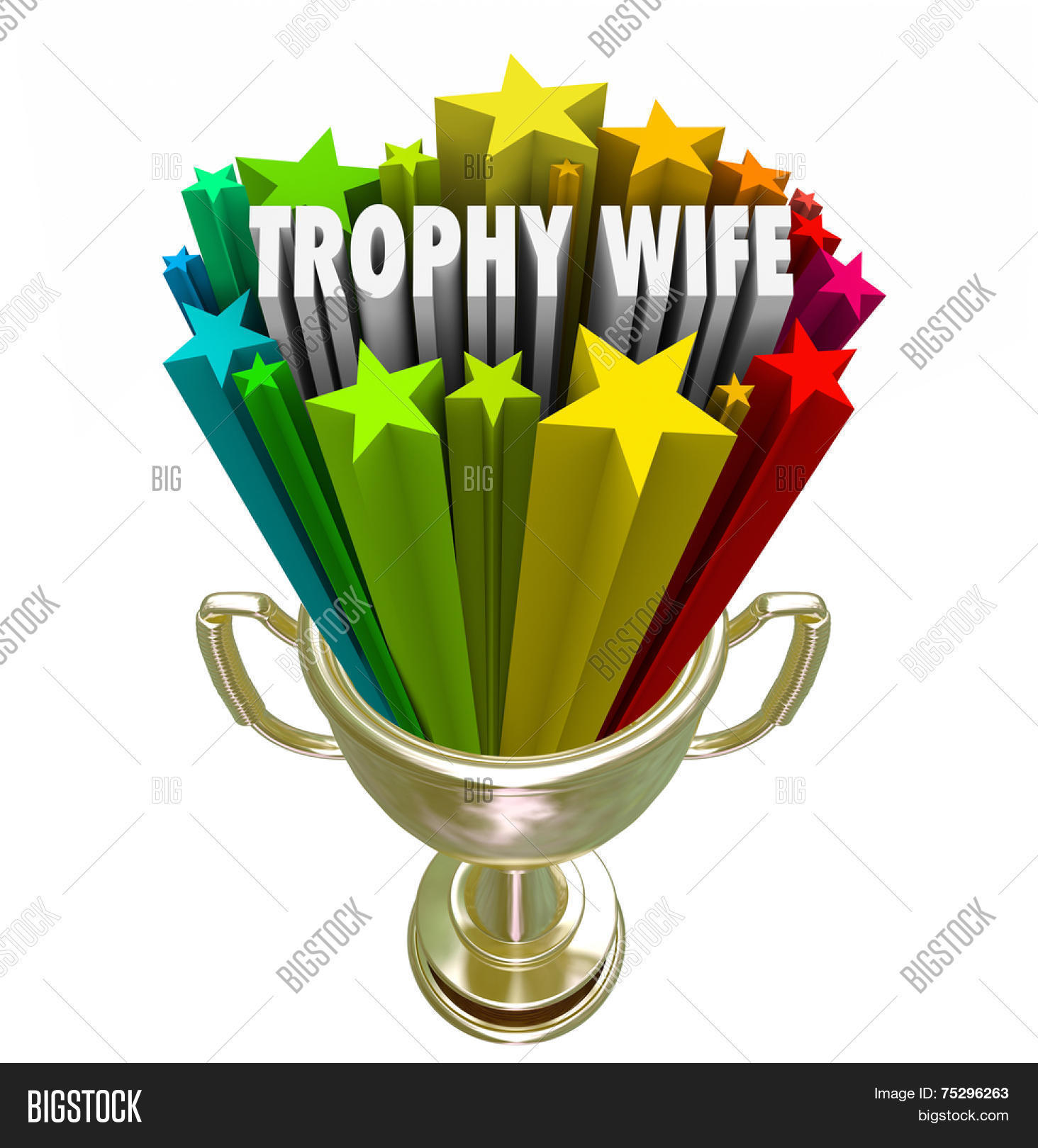Trophy Wife 3d Words Image & Photo (Free Trial) | Bigstock