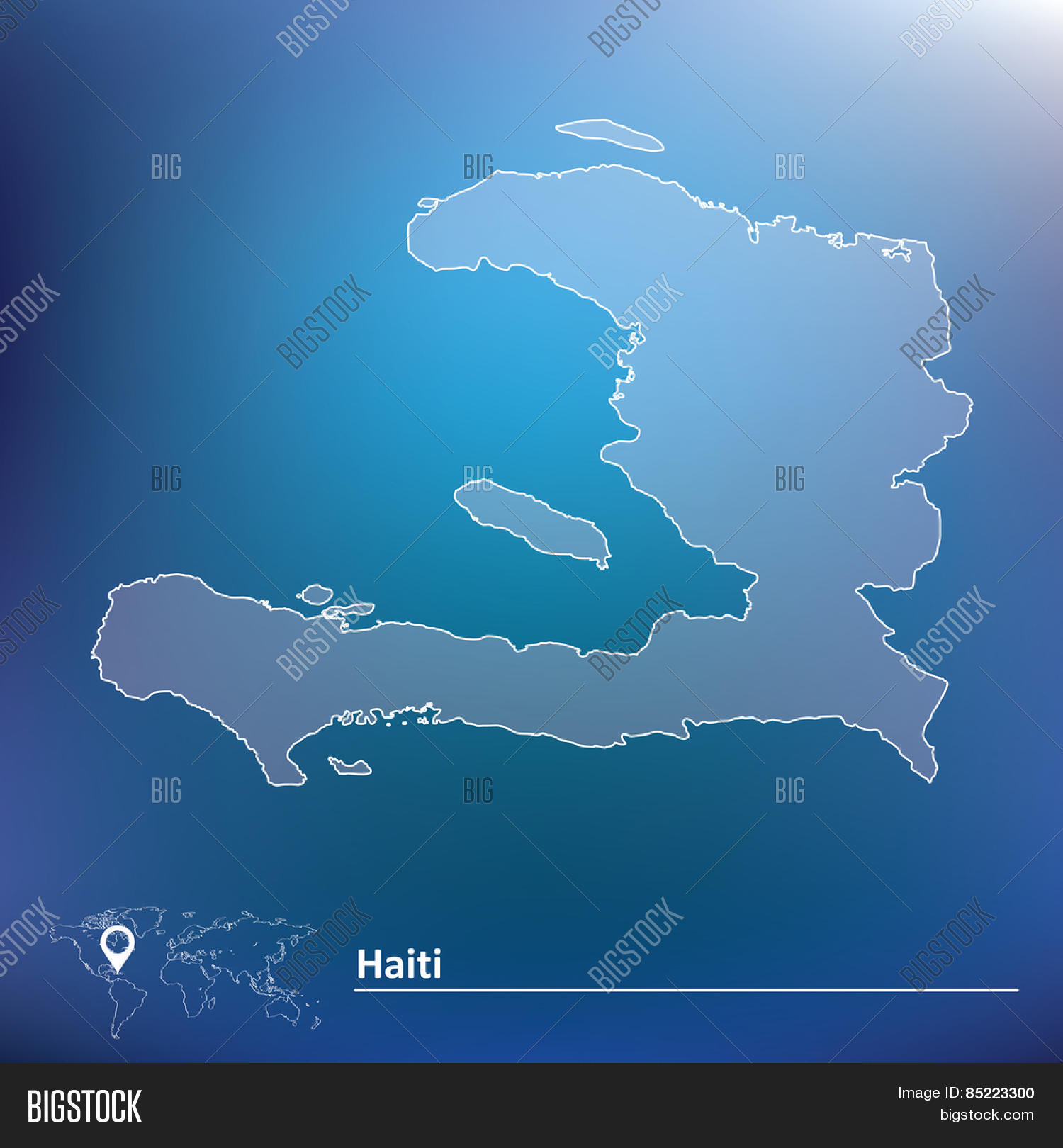 Map Haiti - Vector Vector & Photo (Free Trial) | Bigstock