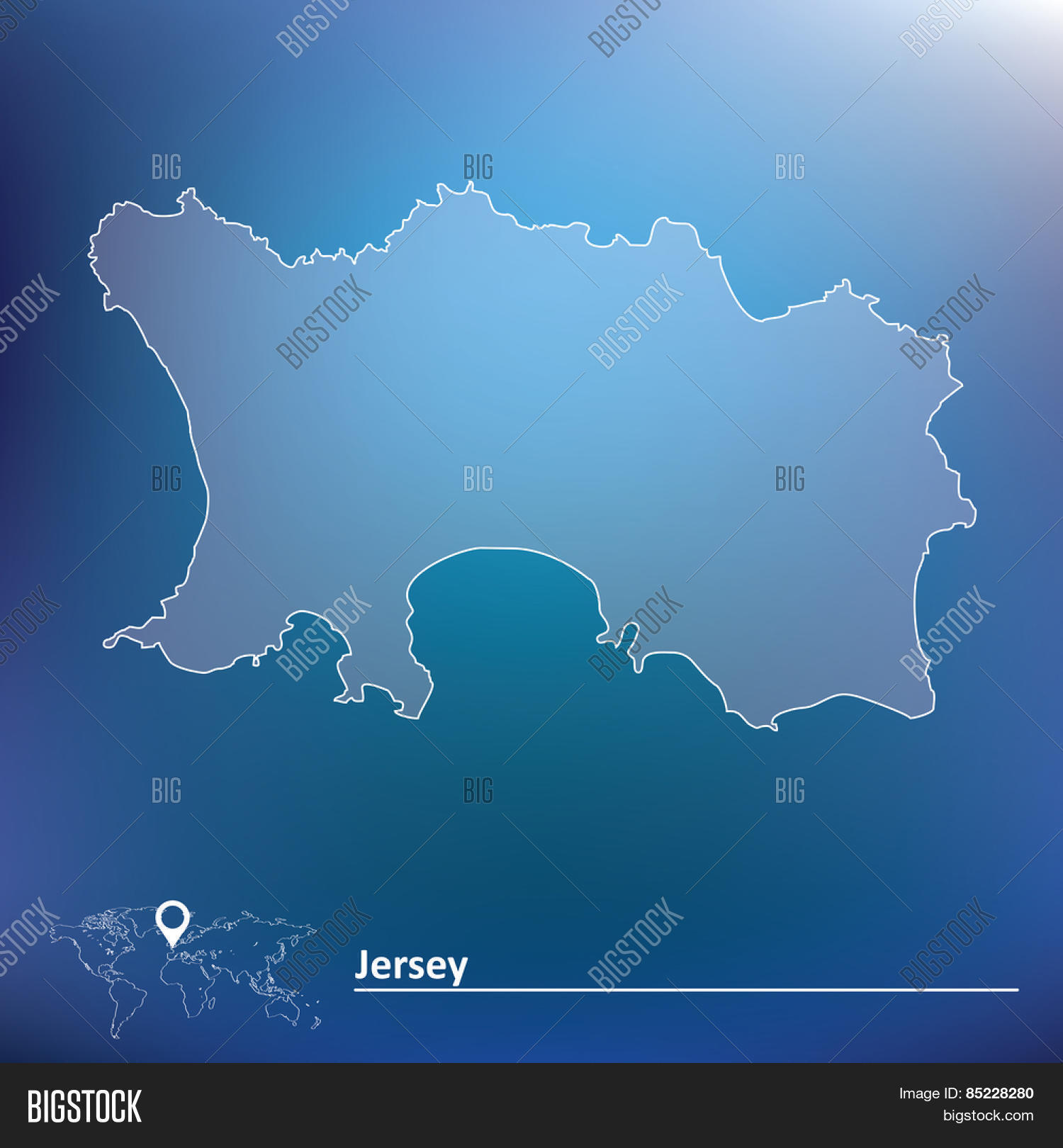 Map Jersey - Vector Vector & Photo (Free Trial) | Bigstock