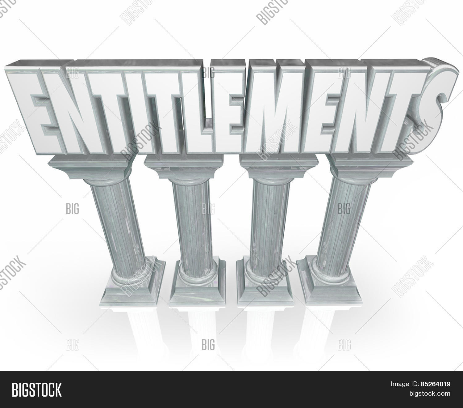 Entitlements Word 3d Image & Photo (Free Trial) | Bigstock