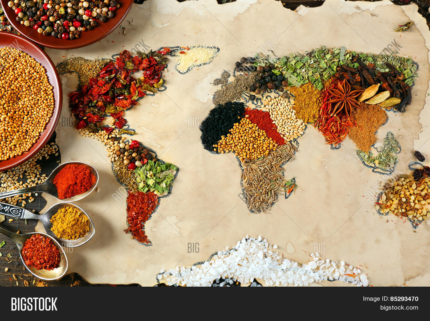 Map World Made Image & Photo (Free Trial) | Bigstock