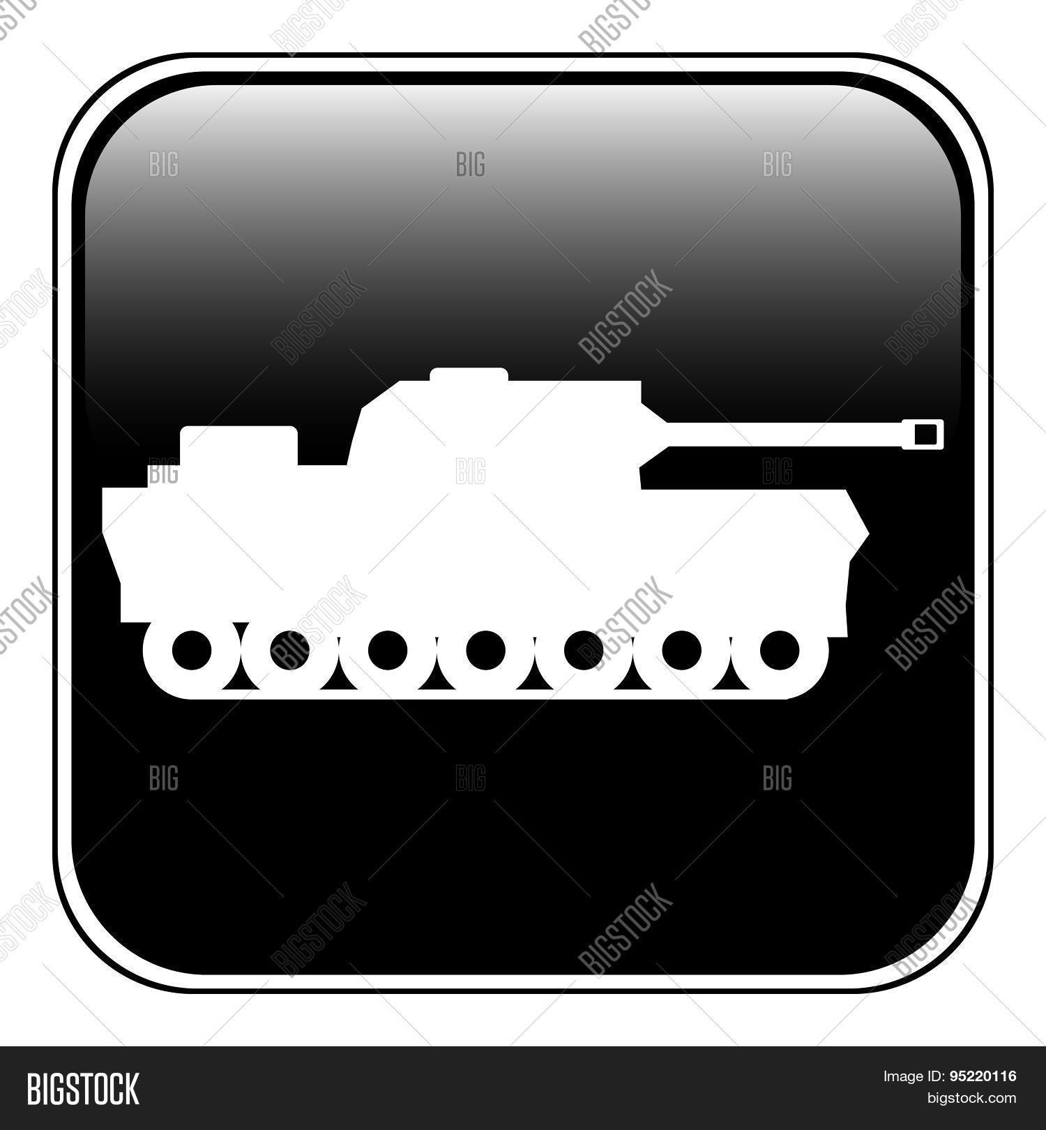 Panzer Symbol Button Vector & Photo (Free Trial) | Bigstock