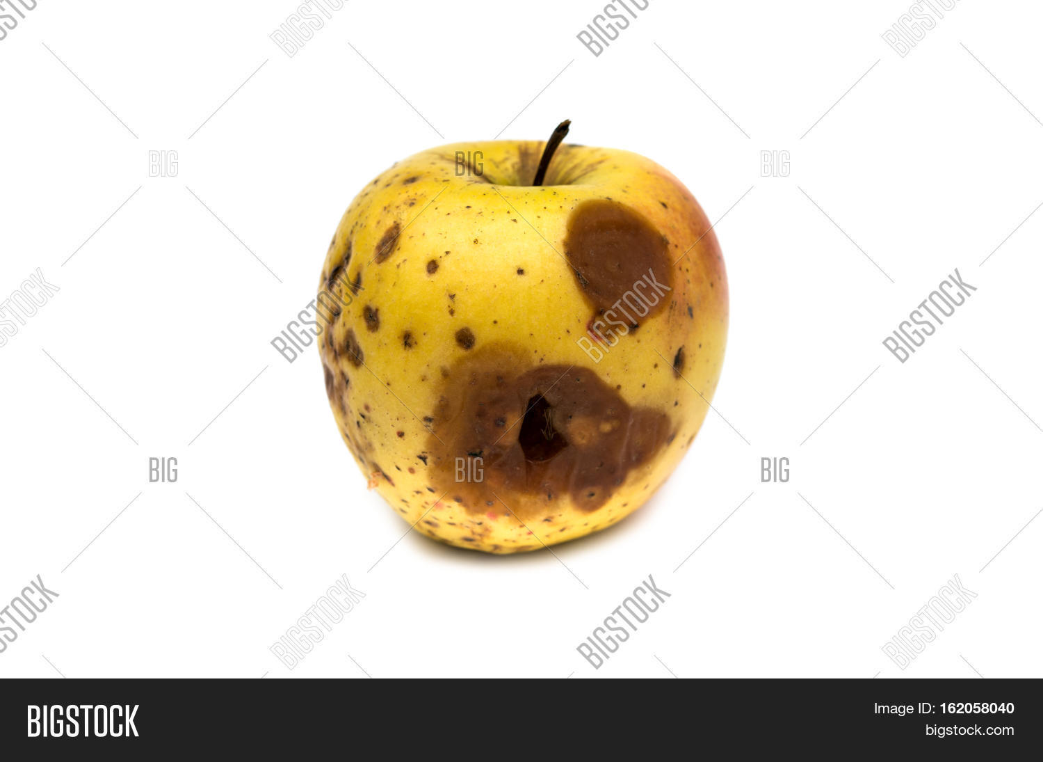 Rotten Apple On White Image & Photo (Free Trial) | Bigstock