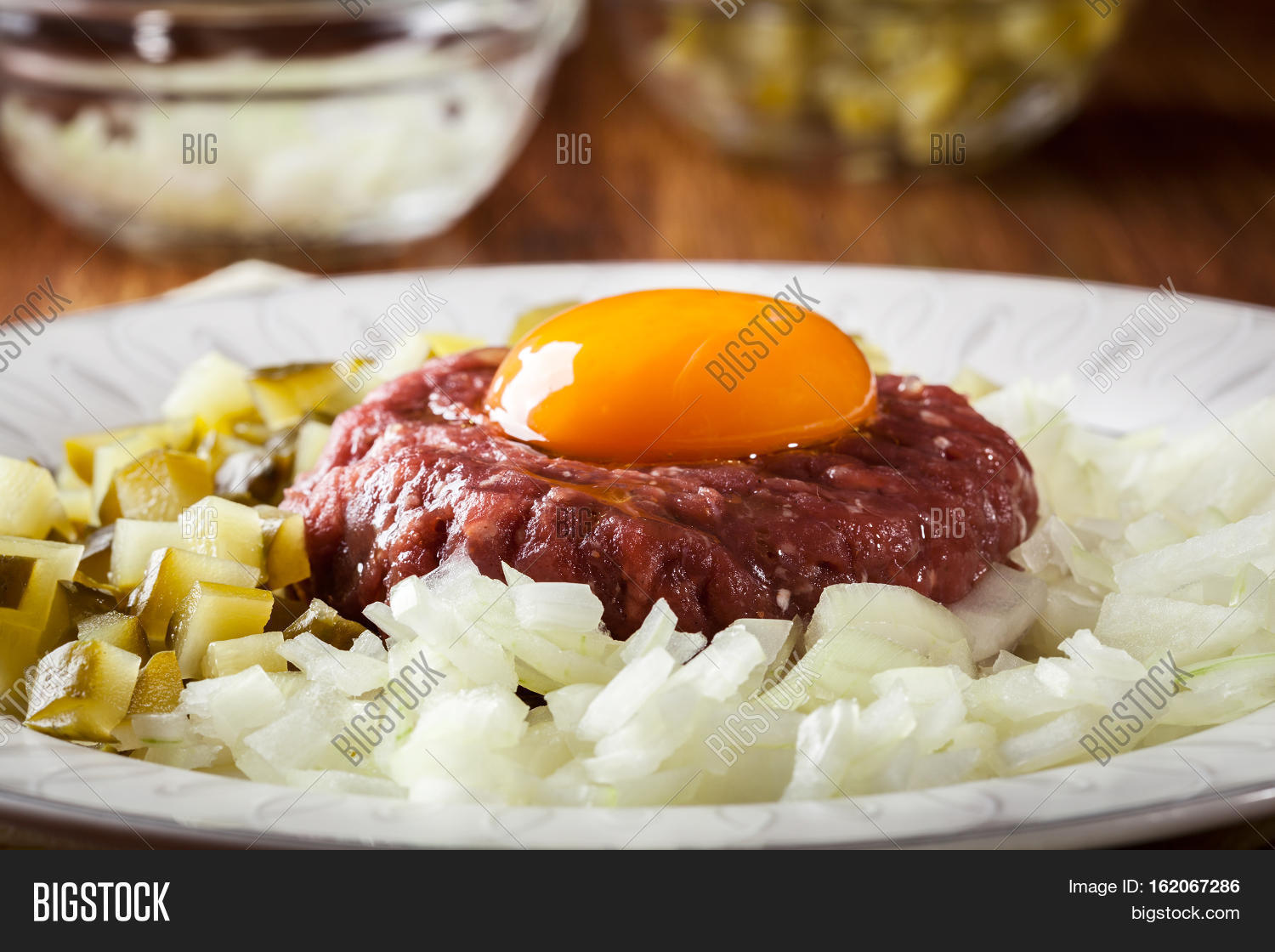 Steak Tartare Egg Yolk Image & Photo (Free Trial) | Bigstock