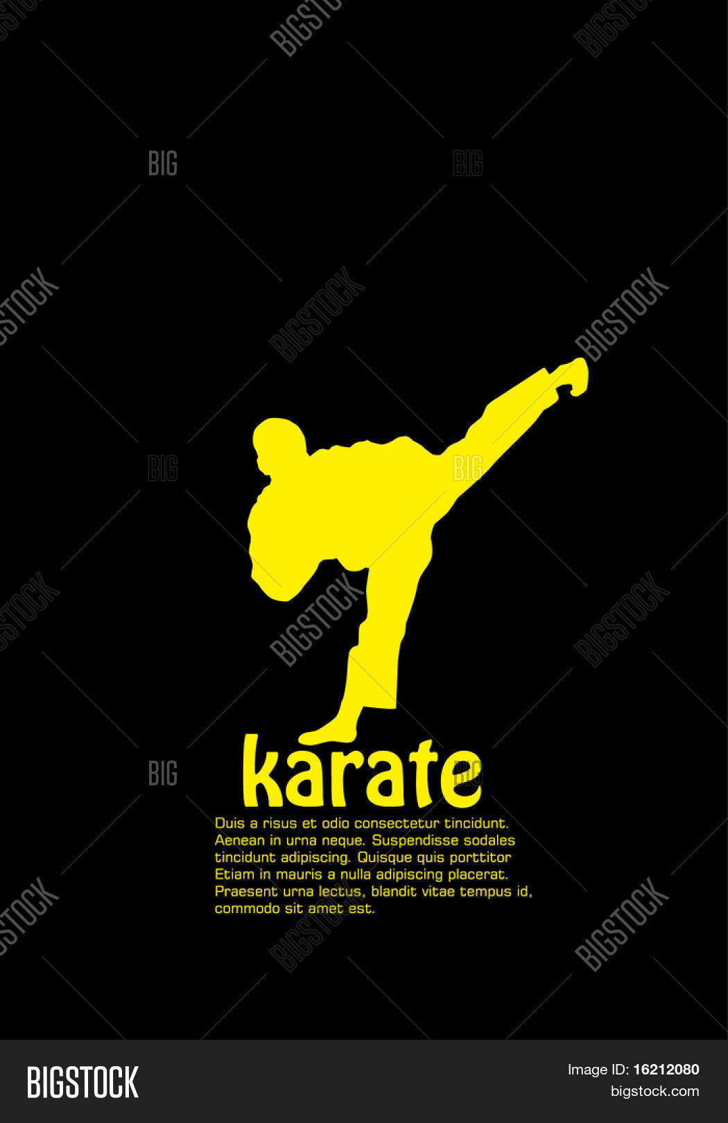 Karate Poster Vector & Photo (Free Trial) | Bigstock