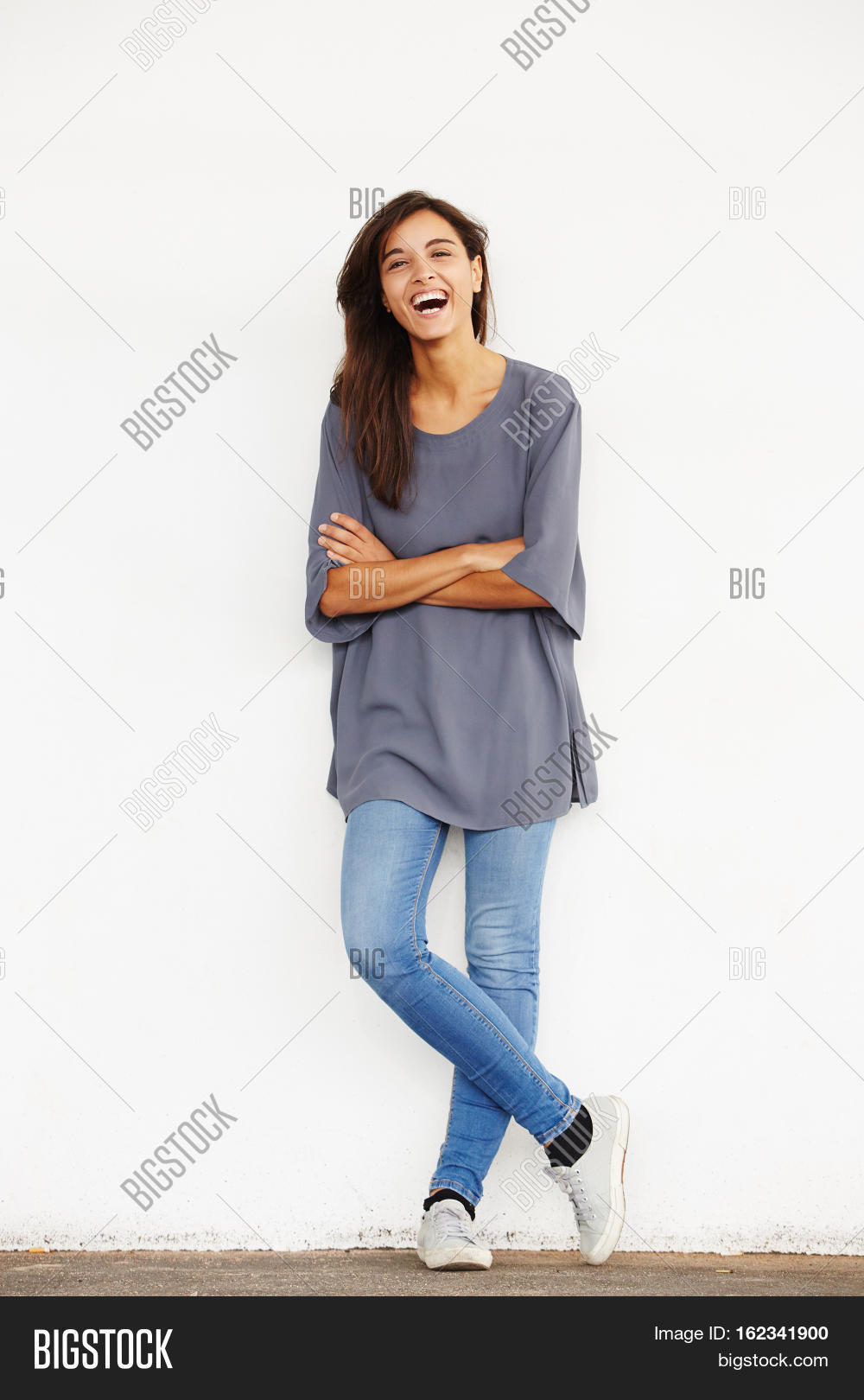 Fashion Model Laughing Image & Photo (Free Trial) | Bigstock