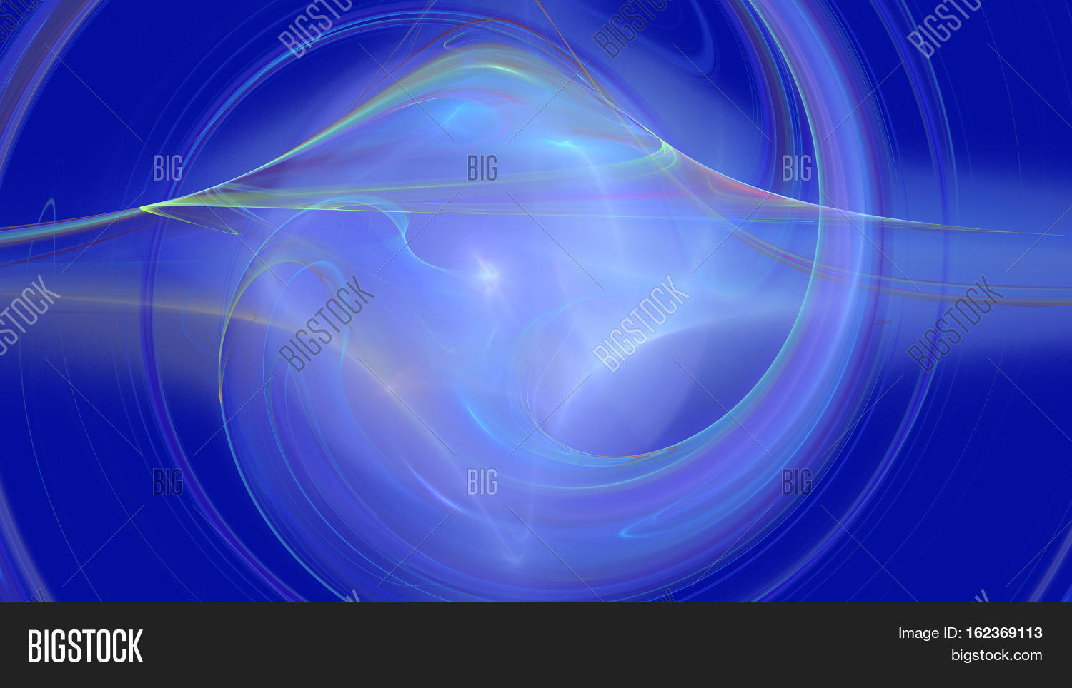 Cold Blue Waves Glow Image & Photo (Free Trial) | Bigstock