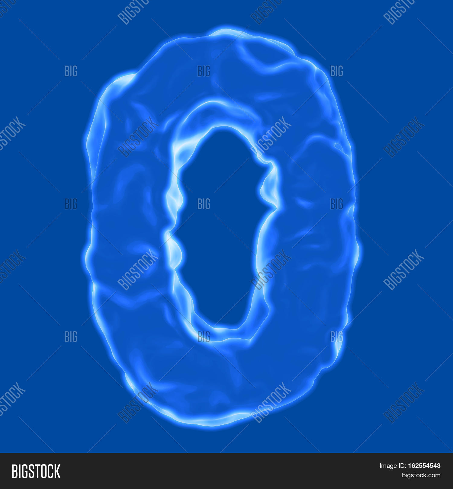 Number 0 Blue Fiery Image & Photo (Free Trial) | Bigstock