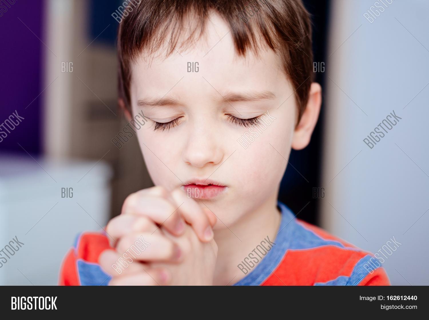 Little Boy Praying. Image & Photo (Free Trial) | Bigstock